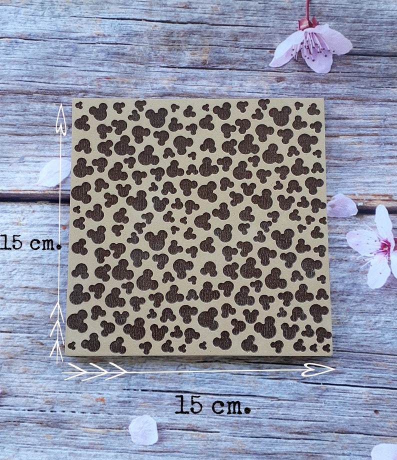 Polymer Clay Texture Sheet 14x14 Cm. Mickey Mouseclay - Etsy