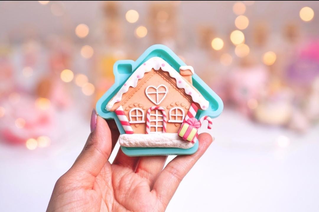 Gingerbread House Silicone Mold | Gingerbread House Polymer Clay | Clay ...