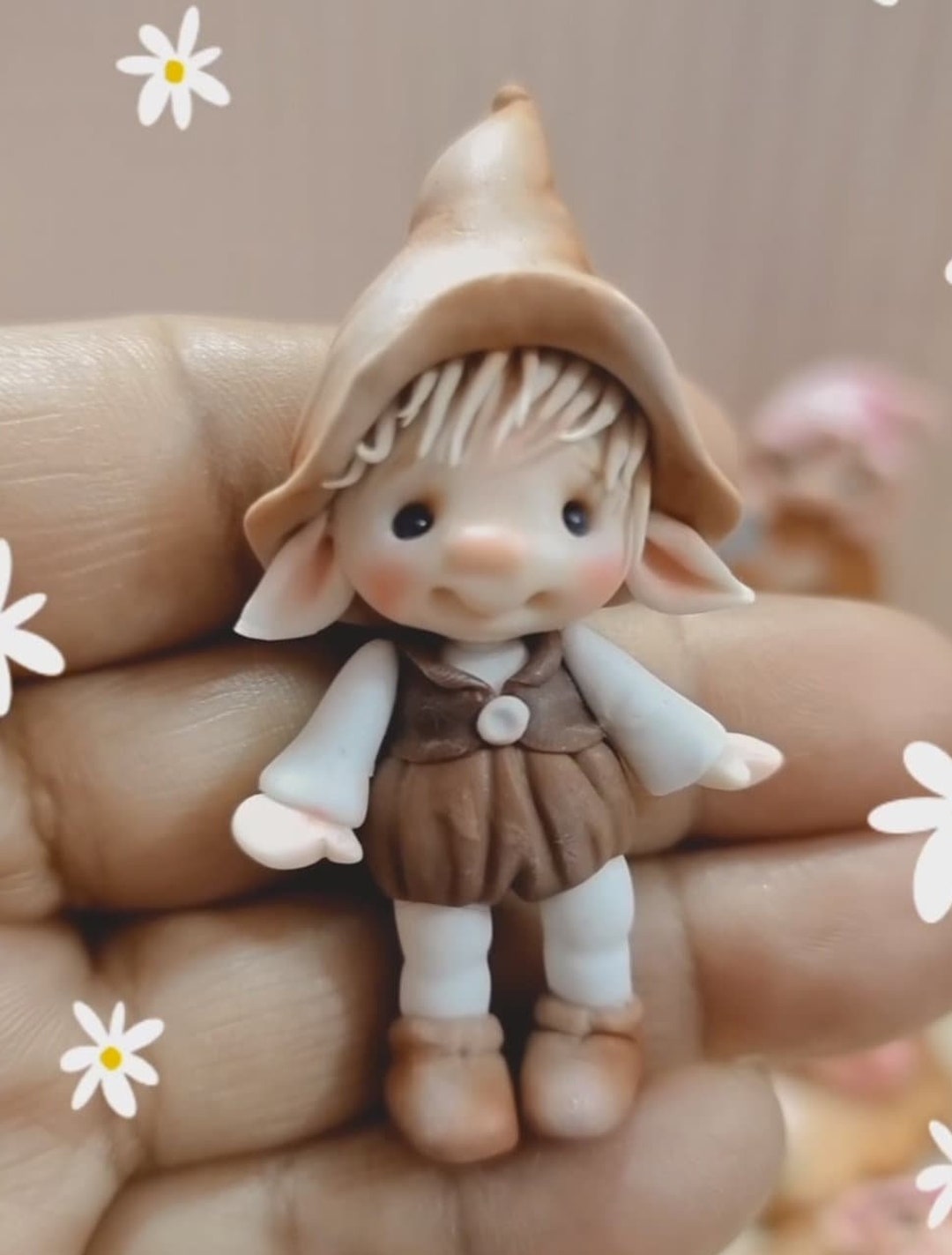 Silicone Mold Mini Elves | Cute Little Elves | Polymer Clay Mold ...