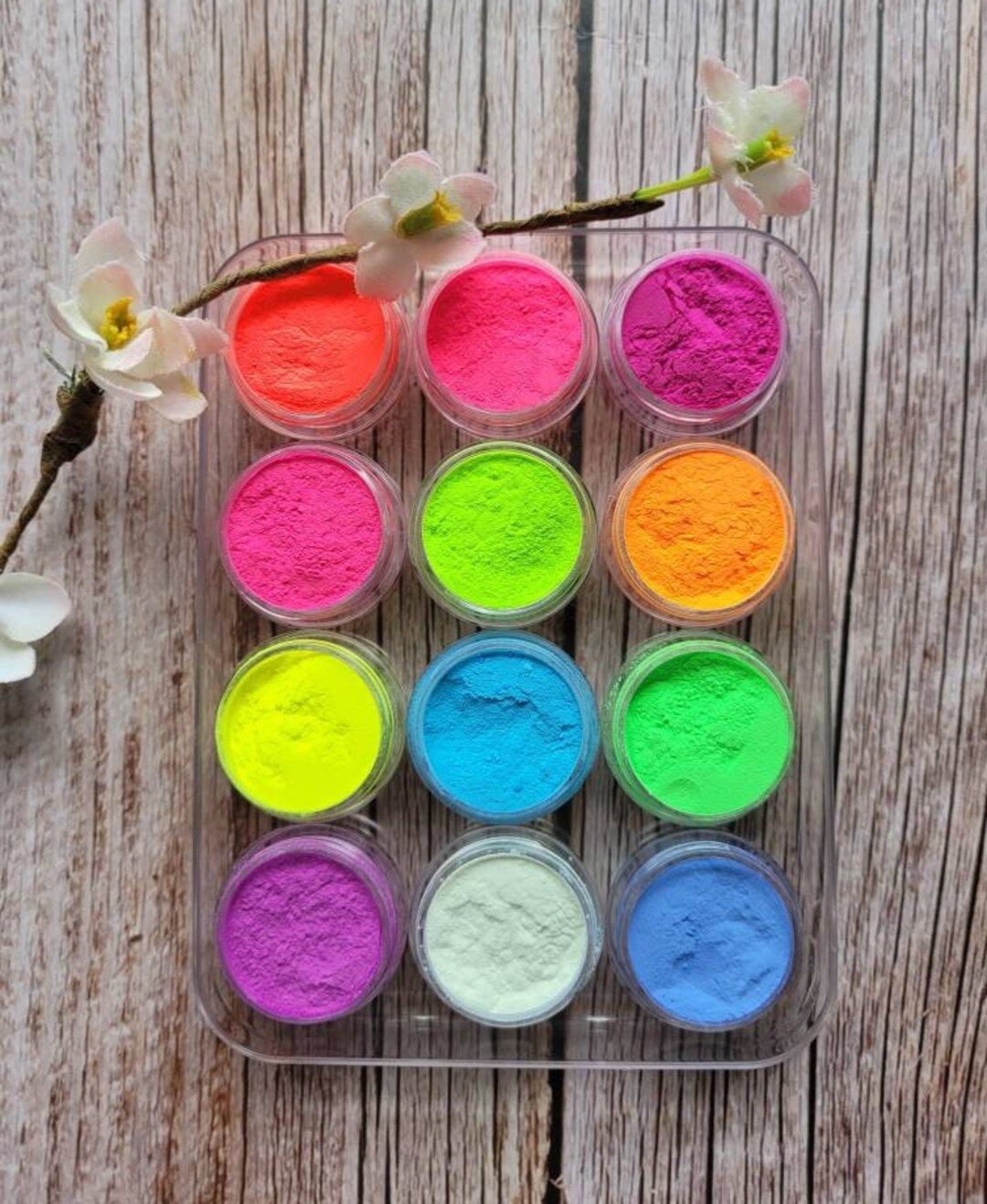 Gama 5 Photoluminescent- Powder Pigments Cold Porcelain,polymer Clay ...