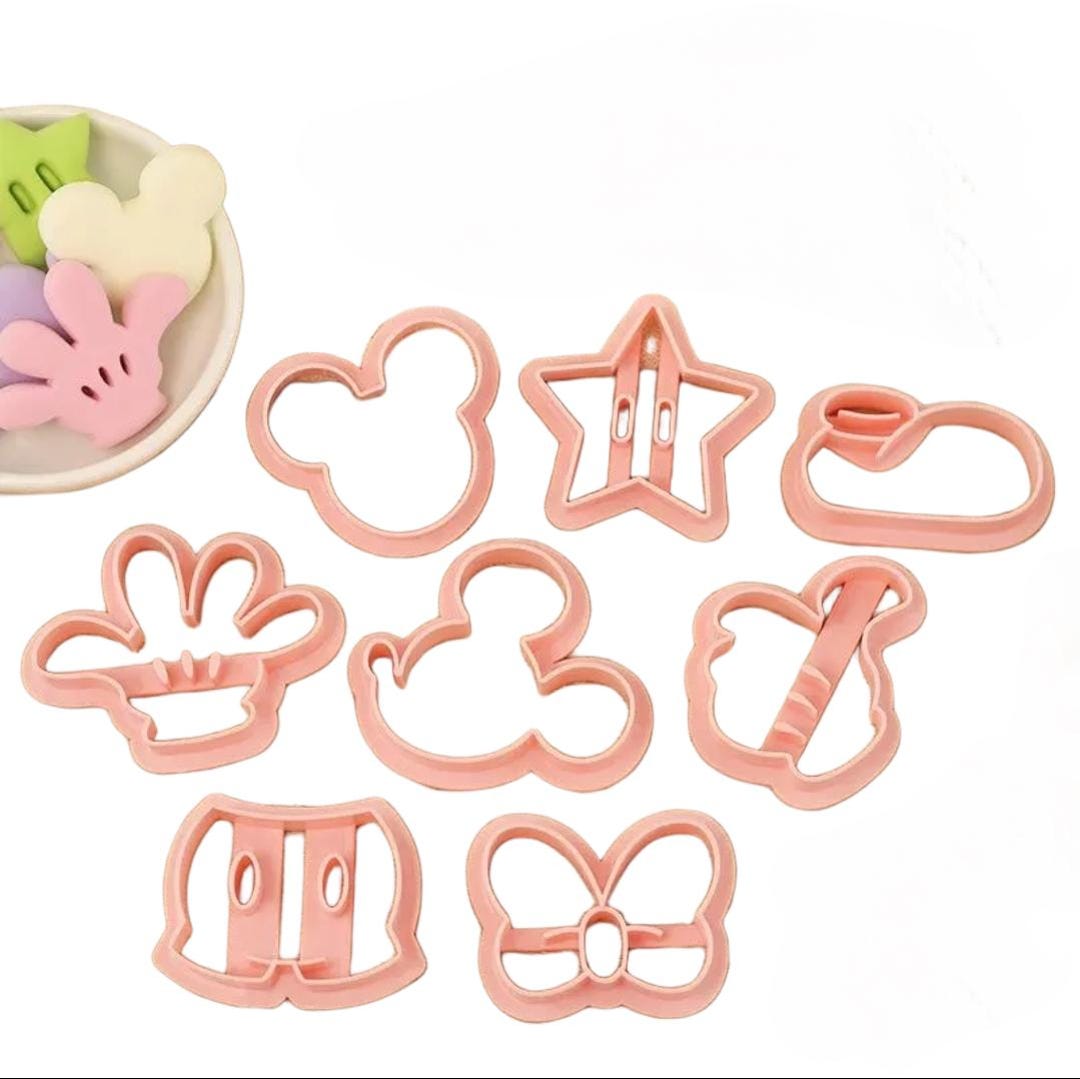 Mickey Mouse Shapes Clay Cutters - Cookie Cutter Kit Mouse Shape, Clay ...