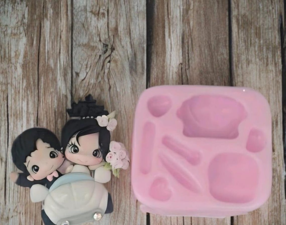 Silicon Mold Polymer Clay Boyfriends Car, Silicone Mold Flexible ...