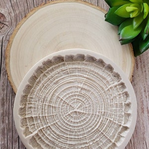 Tree Ring Silicone Mold,mold Resin,fondant,stump and Bark Silicone Mold ...