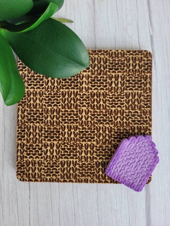 Polymer Clay Texture Sheet 14x14 Cm.clay Stamptexture Mat | Etsy