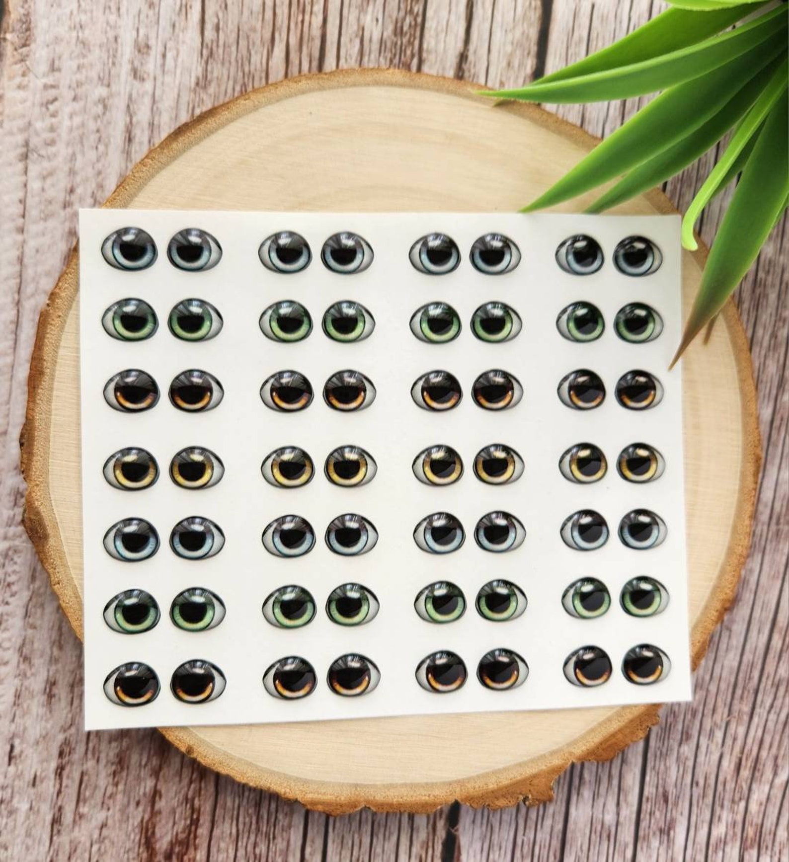 Eyes 3D Stickers,ojos 3D Ojos Autoadhesivos ,cold Porcelain,porcelana ...