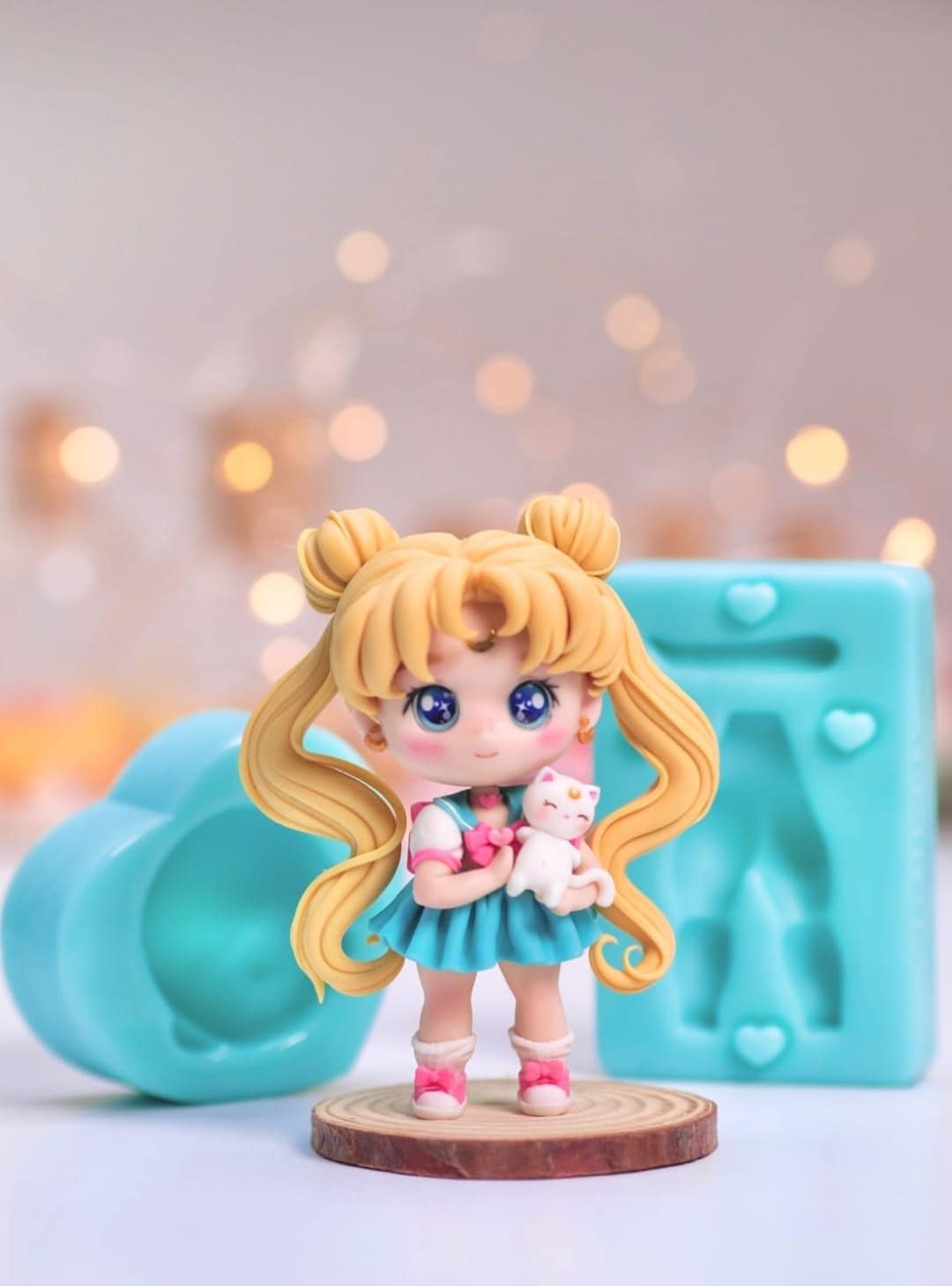 Chibi Baby Doll| Chibi Figure Statue Body 3D | Silicone Mold Body ...