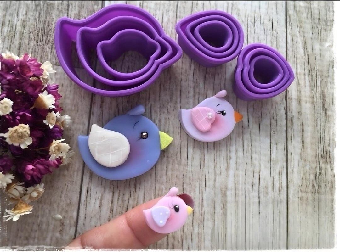 Birds Cookie and Clay Cutter Set - Cookie and Clay Cutter Birds. - Etsy