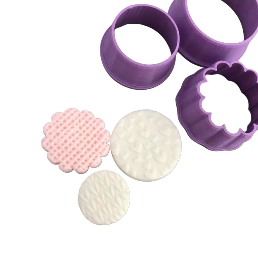 Scalloped Circle Cutter - Fluted Circle Cookie Cutter - Polymer Clay ...