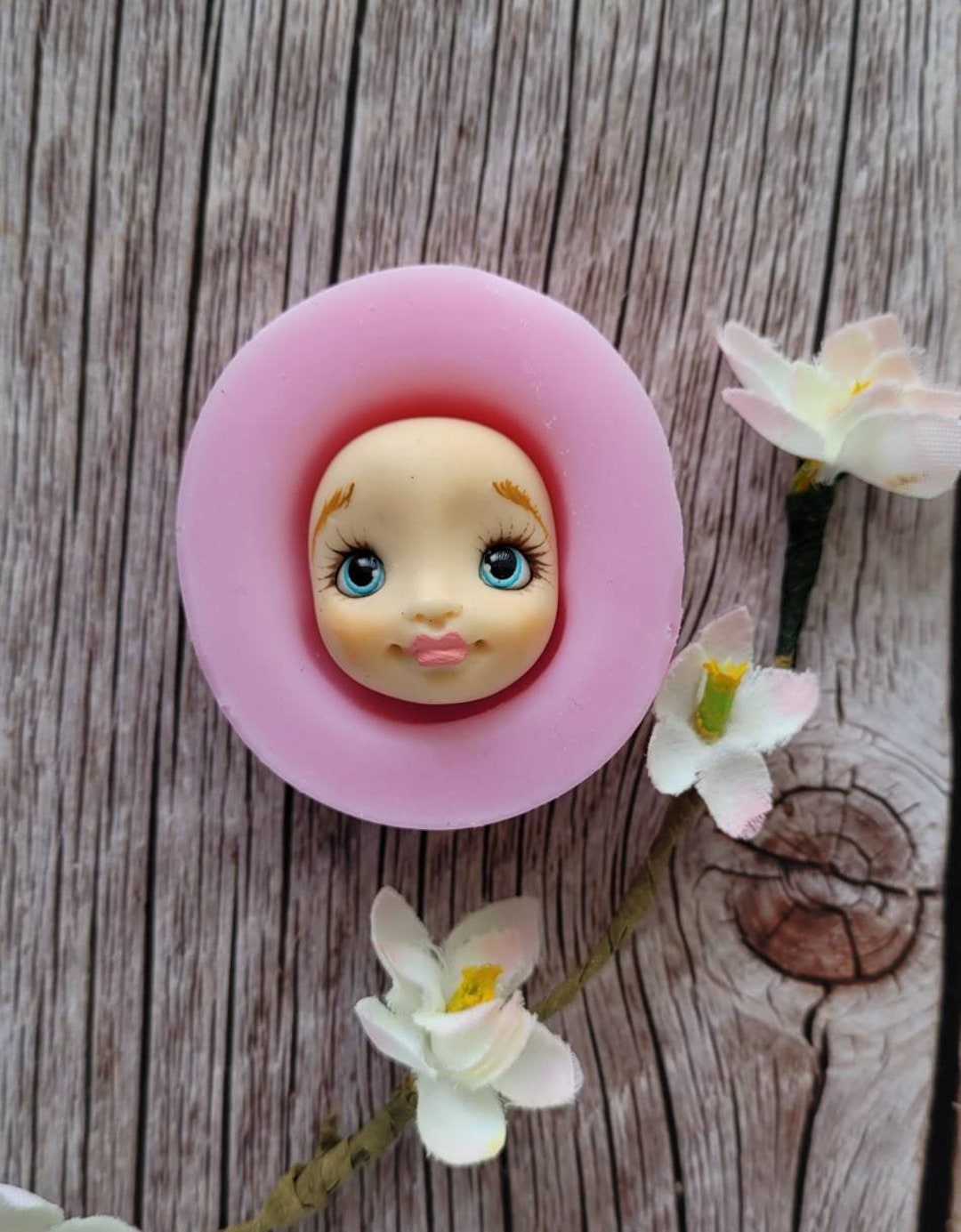 Flexible Face Silicone Mold Doll | Girl Face Silicone Mold | Resin Mold ...