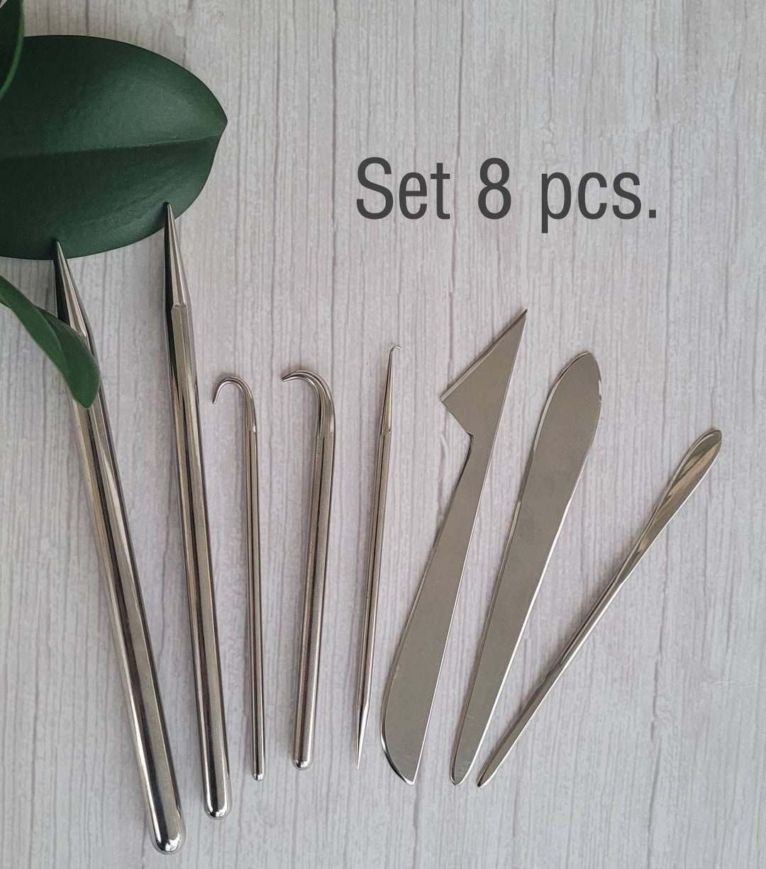Polymer Clay Stainless Steel Tool Kit 8pcs tools for Polymer - Etsy