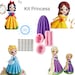 Kit Princess Cake Topper Fondant, Porcelain Cold Princess 3D, Girl ...