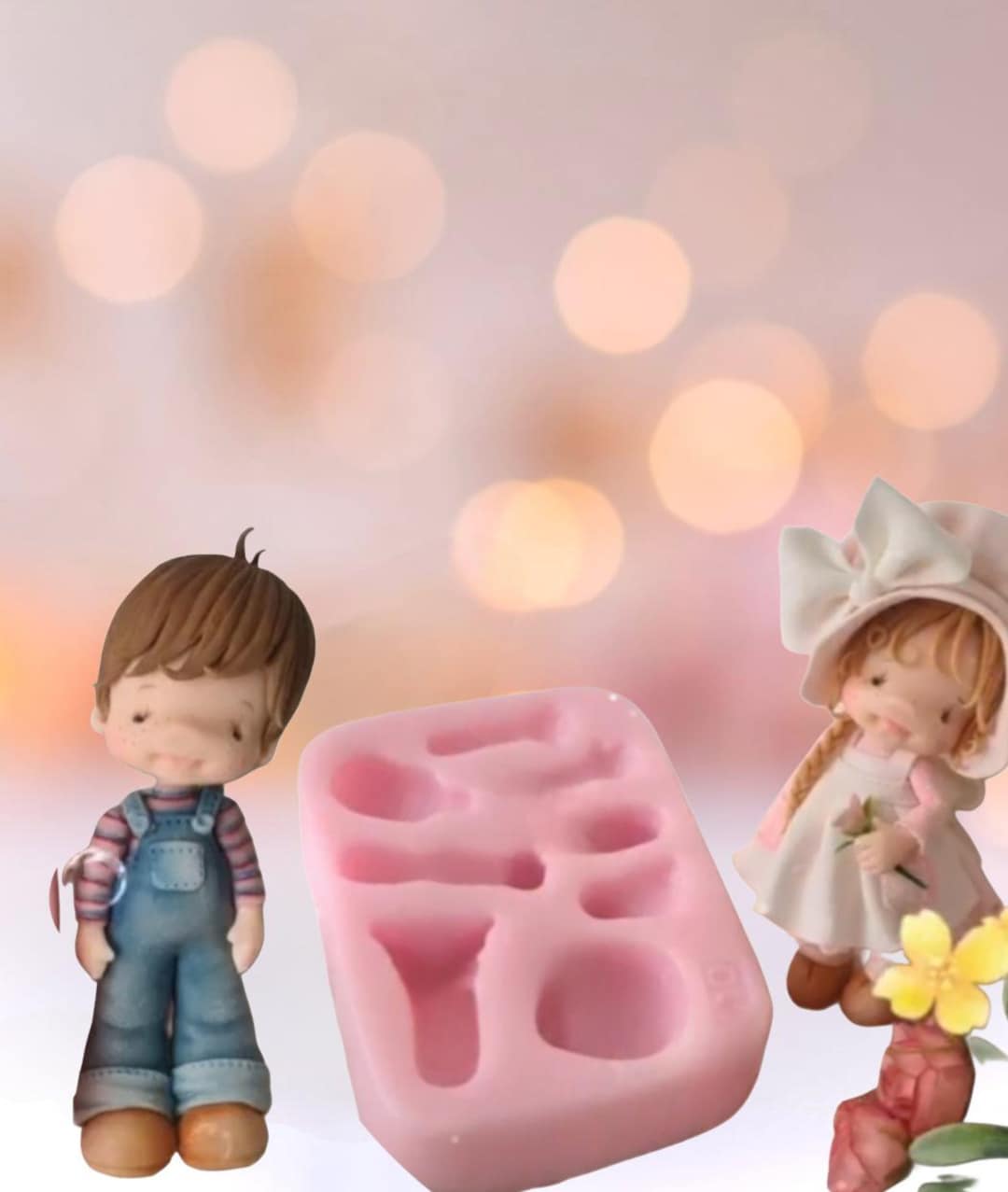 Silicone Mold Pretty Doll | Silicone Mold Sarah K | Polymer Clay Mold ...