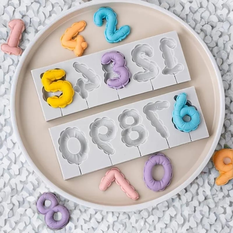 Silicone Numbers Chocolate Molds - Etsy