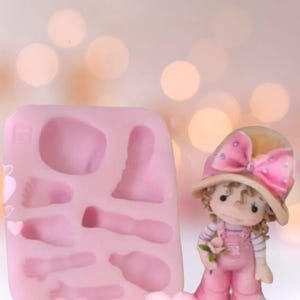 Sarah K Doll Silicone Mold | Cake Topper, Clay Figure Craft - Etsy