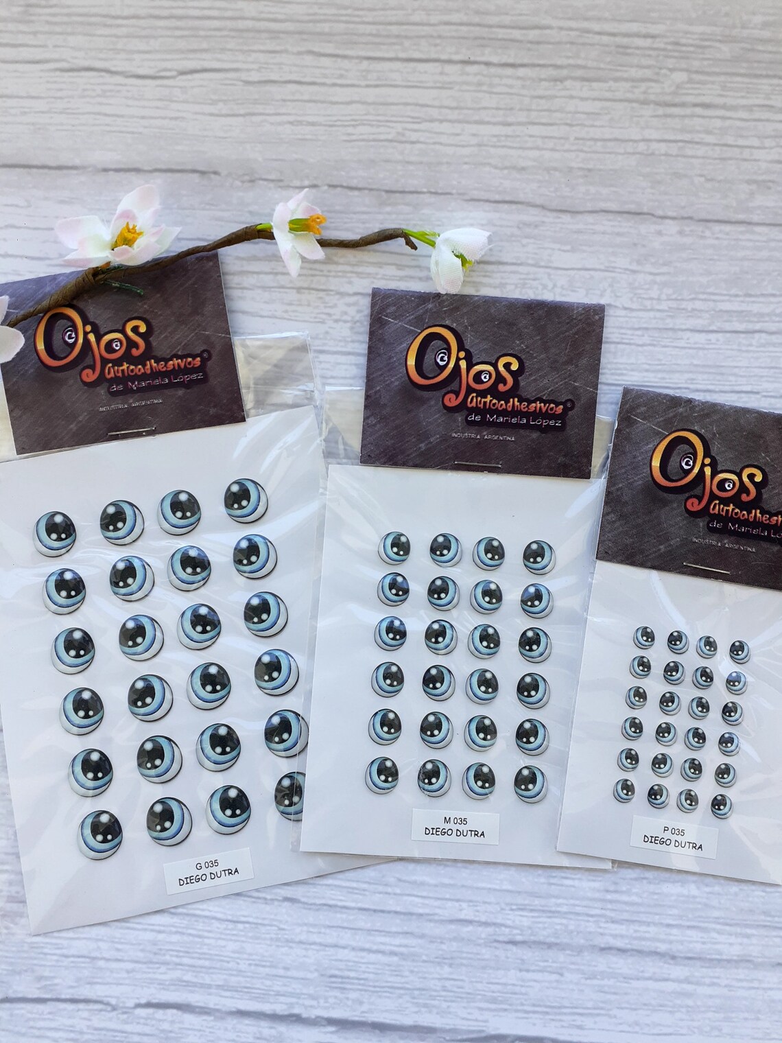 Eyes 3D Stickers ojos3D Art.035 ojos autoadhesivos Diego | Etsy