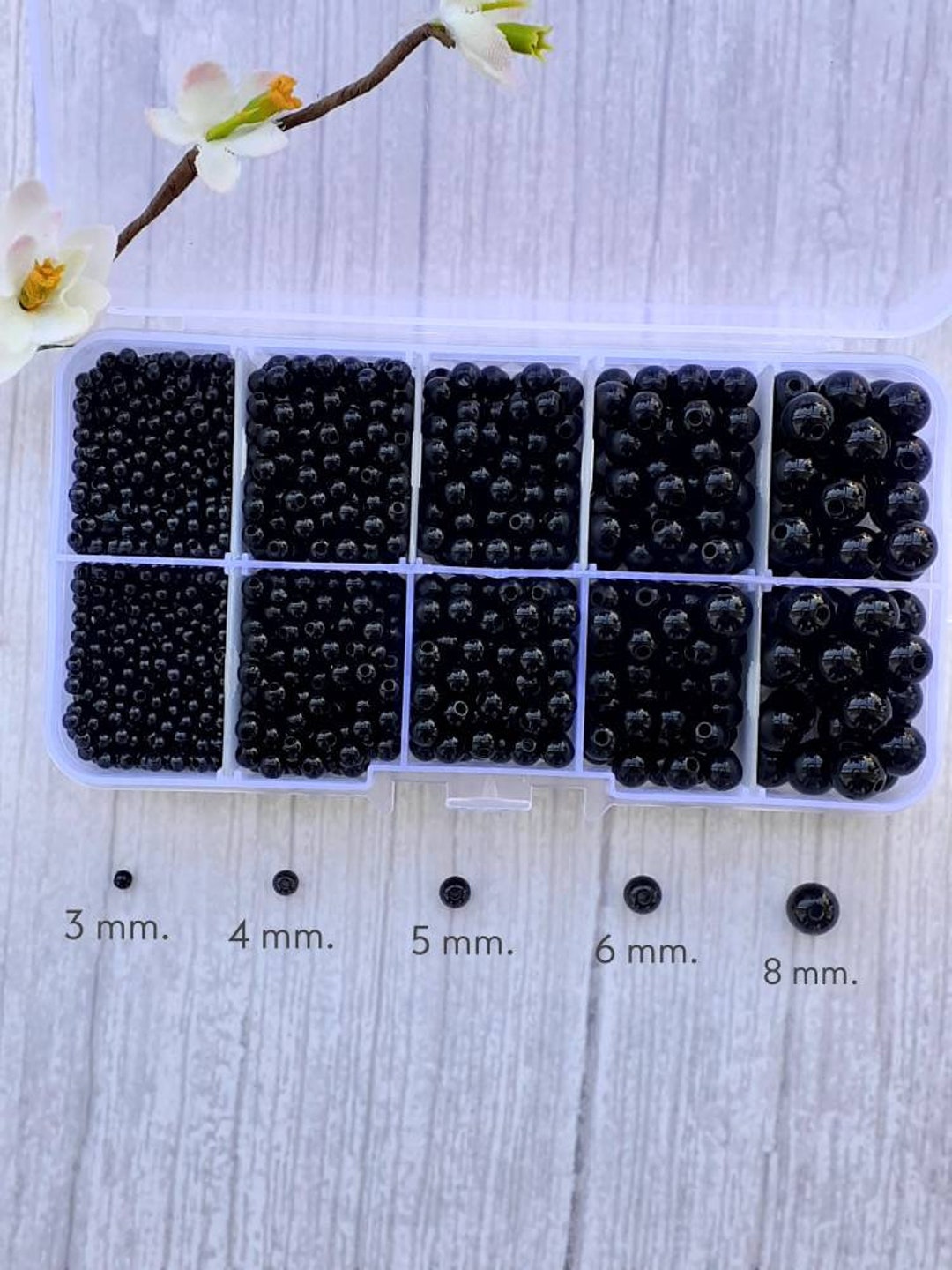 Black Safety Eyes, Craft Eyes, Crochet, Eyes Polystyrene Mini Micro ...