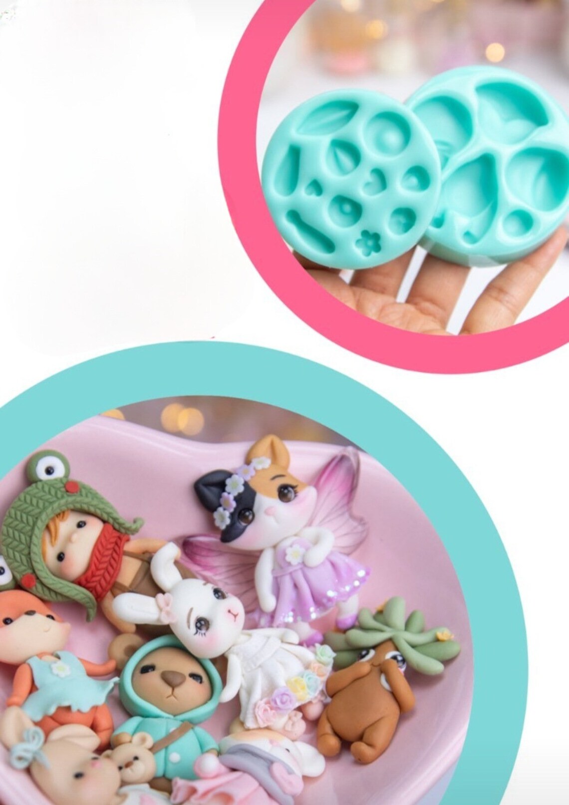 Multifunction Silicone Mold Emilia, Molde Multifuncion, Polimero ...