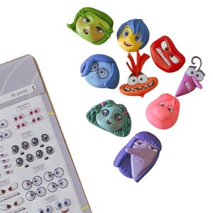 Eyes 3D Stickers Inside Out | Resin Eye | Adhesive Resin Eyes Doll Clay ...