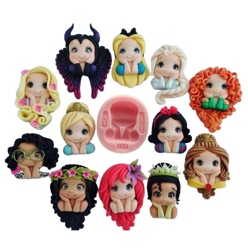 Silicone Mold Pretty Princess Princess Face Apply Universal - Etsy