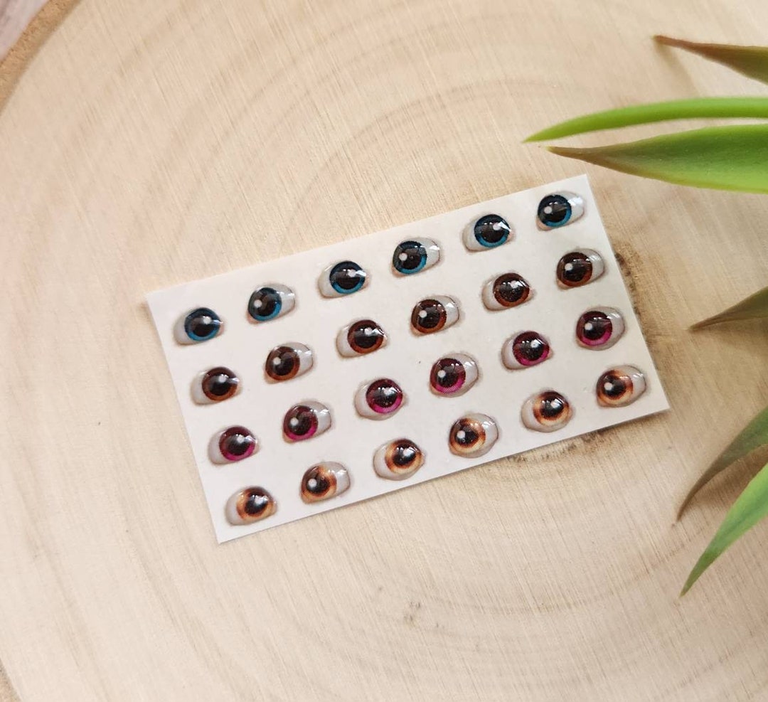 Eyes 3D Stickers, Ojos 3D Ojos Autoadhesivos ,cold Porcelain, Foam Art ...