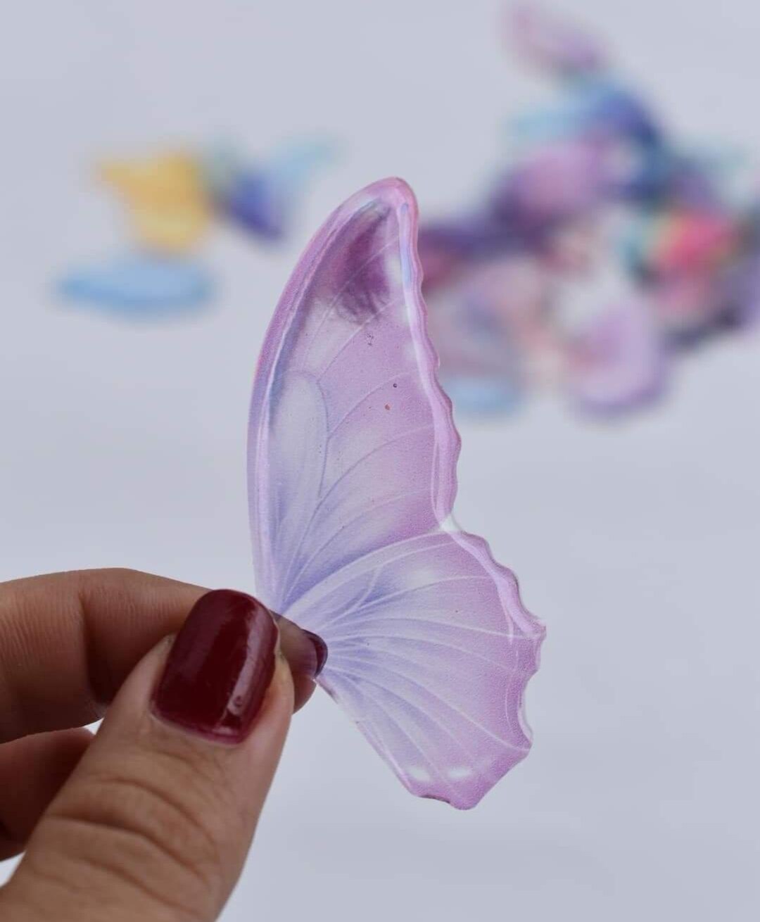 Butterfly Wings Resin Dozen Small- Color Resin Wings - Colorful Acetate ...