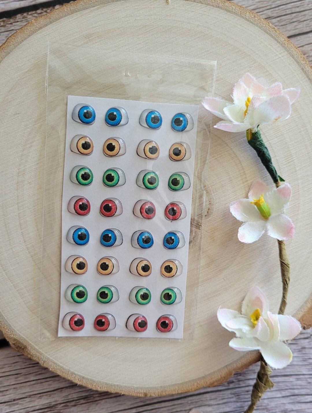 Eyes 3D Stickers,ojos 3D, Ojos Autoadhesivos ,cold Porcelain,porcelana ...