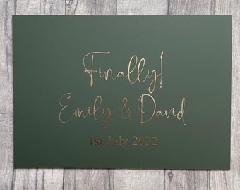 Finally Wedding Welcome Sign - Etsy UK