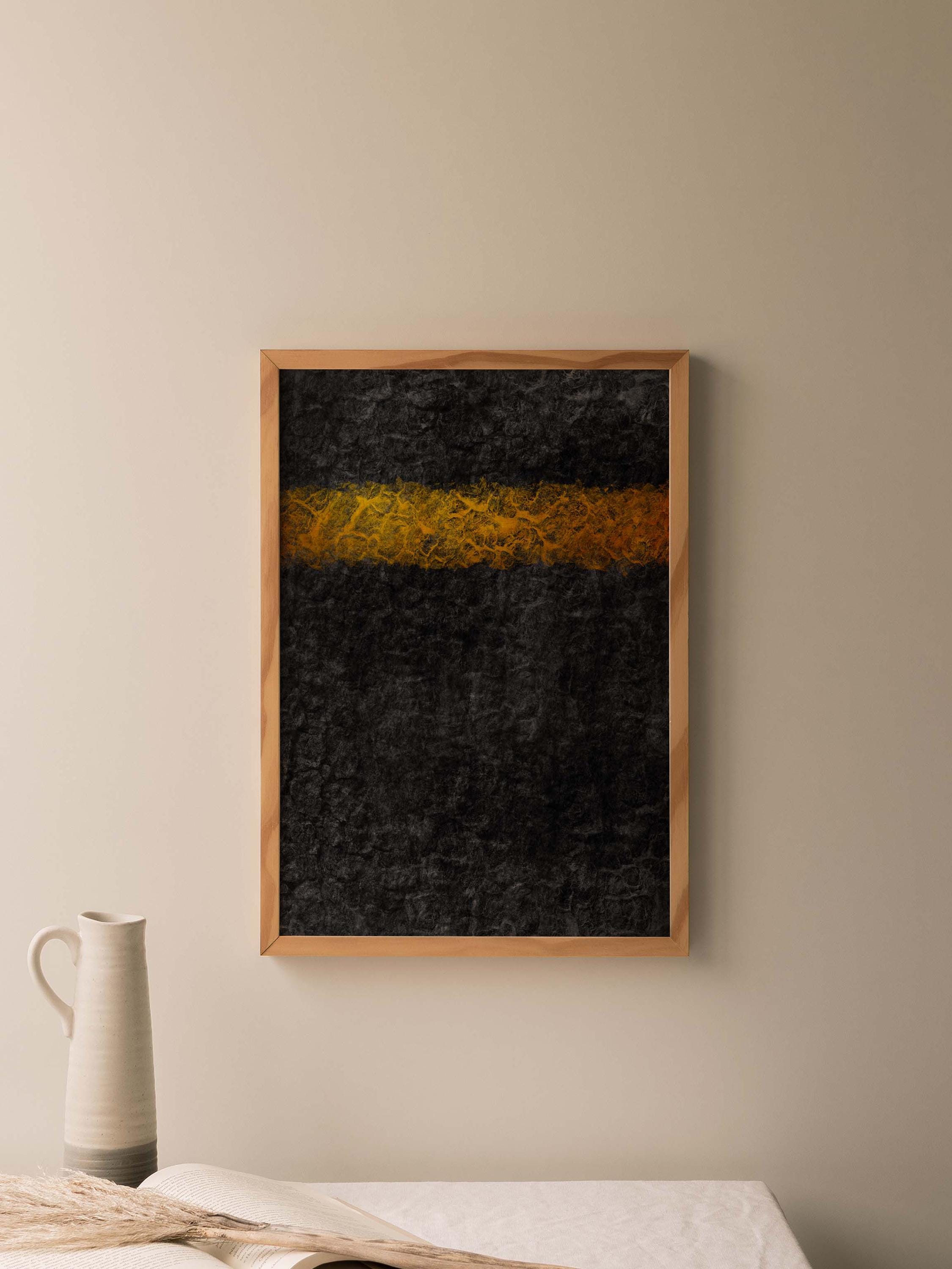 Black and Gold Abstract Tree Skin Stone Texture Printable Wall Art ...