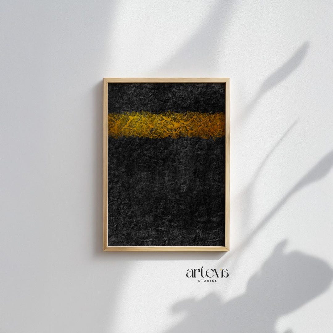 Black and Gold Abstract Tree Skin Stone Texture Printable Wall Art ...
