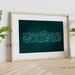 Green Tawhid Calligraphy Printable Islamic Wall Art La - Etsy
