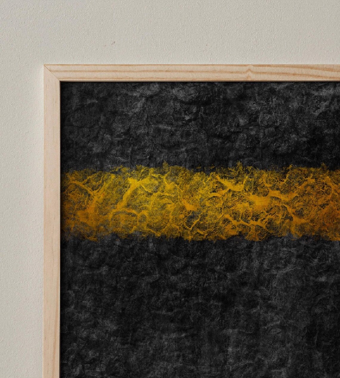 Black and Gold Abstract Tree Skin Stone Texture Printable Wall Art ...