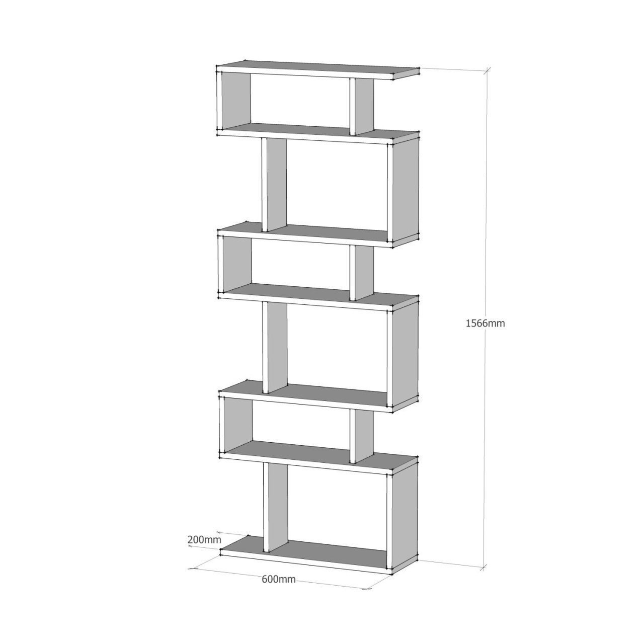 Decorative Z Bookcase - Etsy