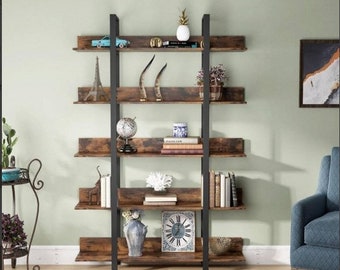 Dark Walnut Bookcase - Etsy