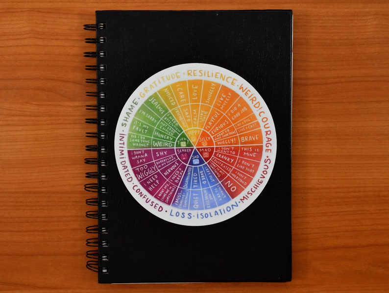 Kid's Emotion Wheel Circle Sticker - Etsy