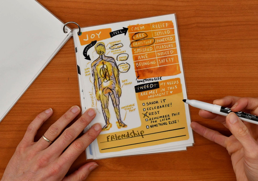 Wipeable Feelings and Needs Card Deck - Etsy