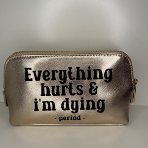 Period Bag, Faux Leather Pouch for Period Stuff, Tampon and Sanitary ...