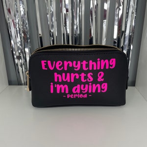 Period Bag, Faux Leather Pouch for Period Stuff, Tampon and Sanitary ...