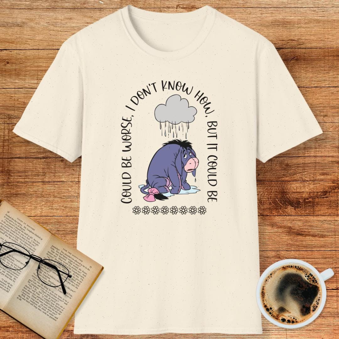 Eeyore Rain Cloud Shirt: Winnie the Pooh Quote, Ring-spun Cotton - Etsy