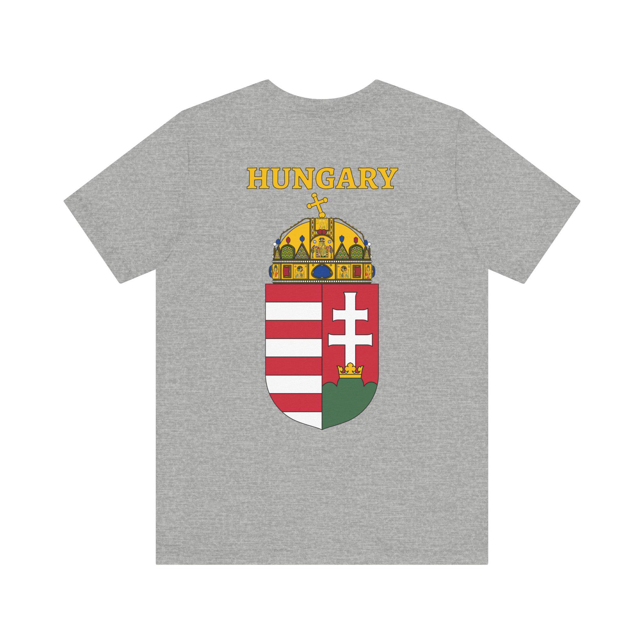 Hungary Shirt - Coat of Arms Front Back - Unisex Adult T-shirt - Etsy