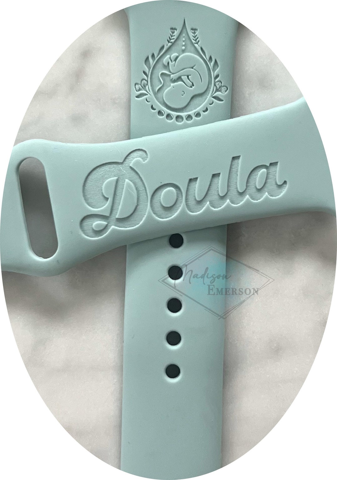 Doula, Midwife, Childbirth Watch Band Series Silicone 38 40 41 42 44 45 ...