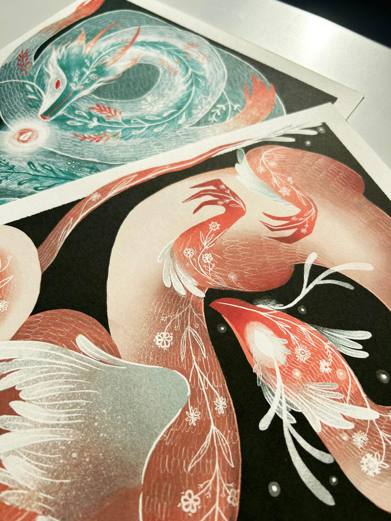 Polish Dragons 2 Magical Prints Set Polish Folklore - Etsy