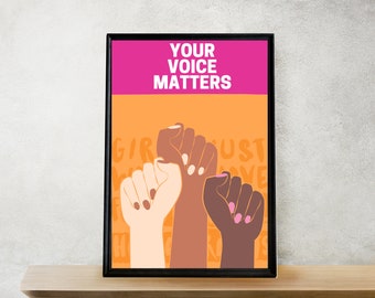 Boho Varsity Your Voice Matters Letters for Speech Therapy - Etsy