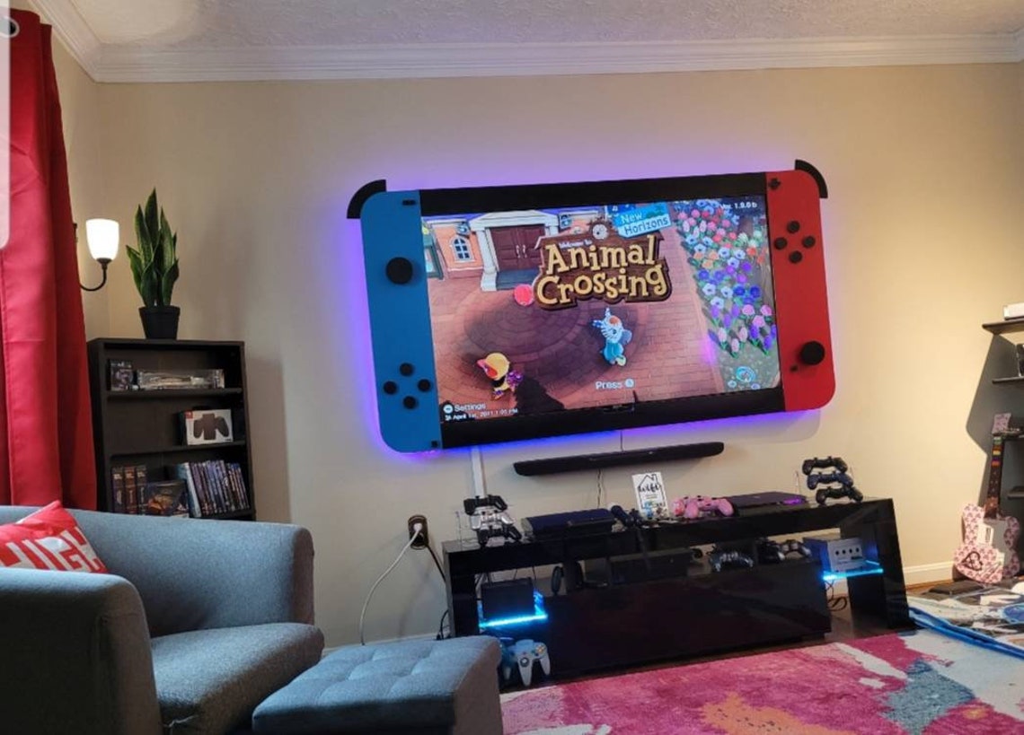 Custom Made TV Frame up to 72 TV Size - Etsy