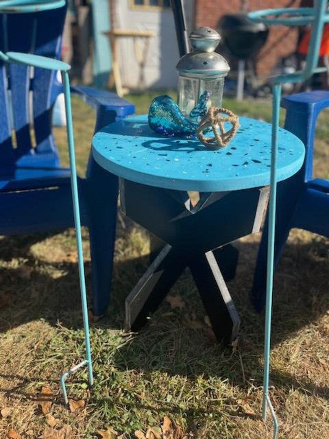 Stone Collapsible Side Table - Etsy