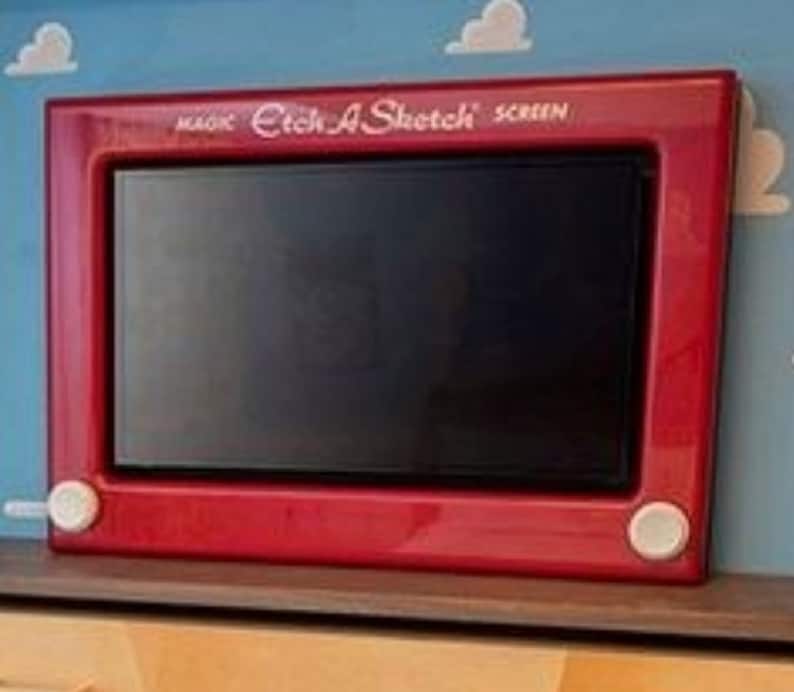 CUSTOM Etch-a-sketch TV Frame - Etsy