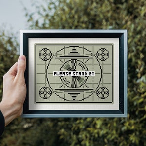 Please Stand by - Cross Stitch Pattern - Fallout Game Series Inspired ...