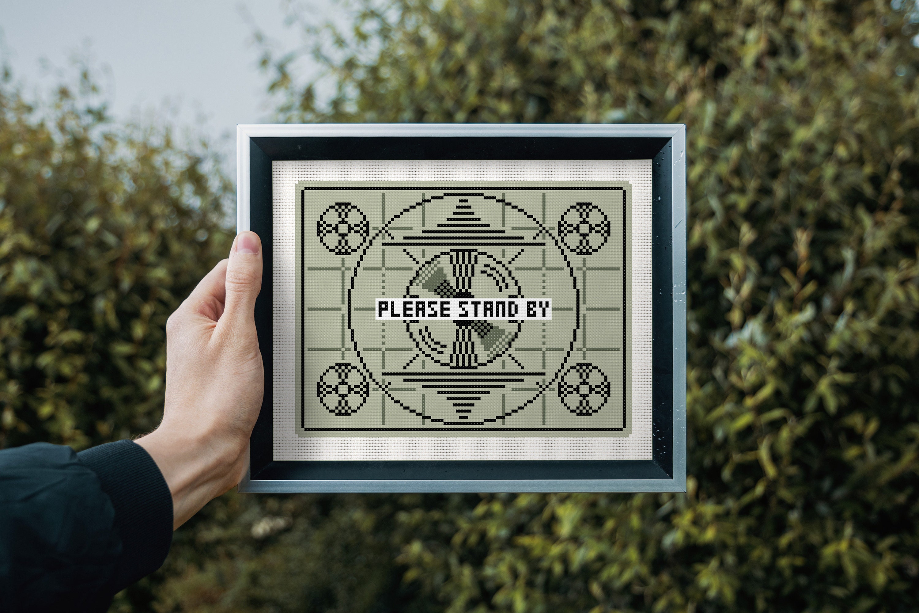 Please Stand by - Cross Stitch Pattern - Fallout Game Series Inspired ...