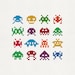 Space Invaders - Cross Stitch Pattern - Retro Game Embroidery Chart ...