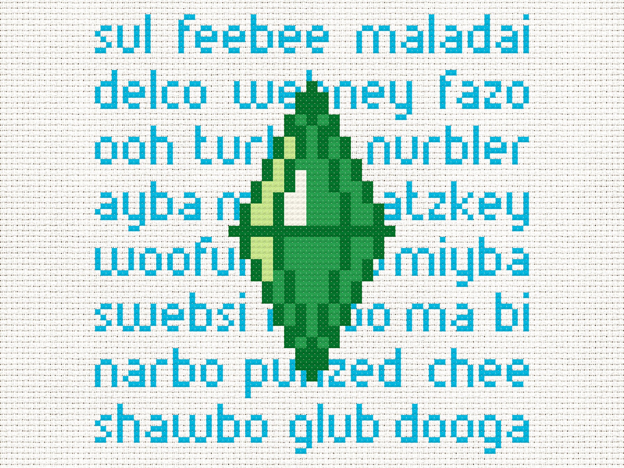 Simlish Cross Stitch Pattern the Sims Game Inspired - Etsy