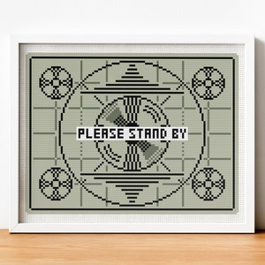 Please Stand by Cross Stitch Pattern Fallout Game Series Inspired ...